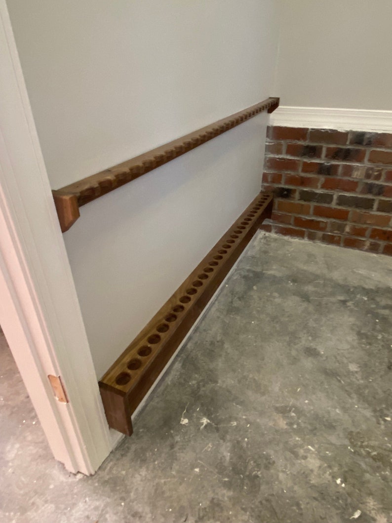 Vertical Fishing Rod Rack Solid Walnut Wood Pole Holder - Etsy