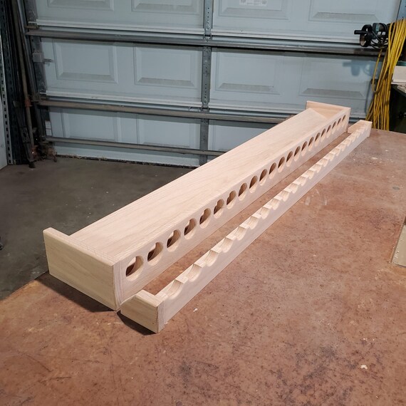Wood Fishing Pole Rack Fishing Rod Rack Pt1