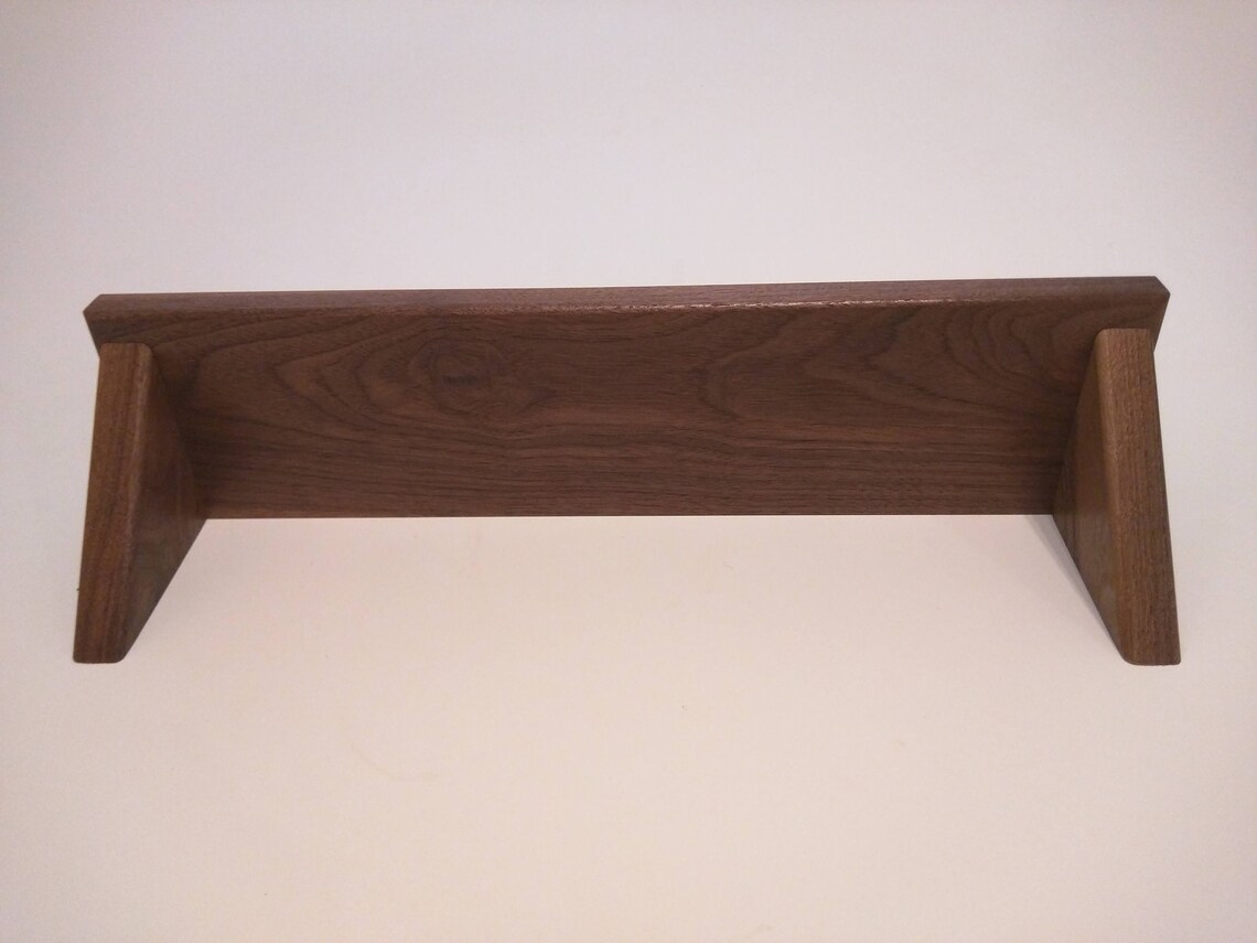 Solid Walnut Wood Shelf Elegant Home Decor Exquisite Quality - Etsy