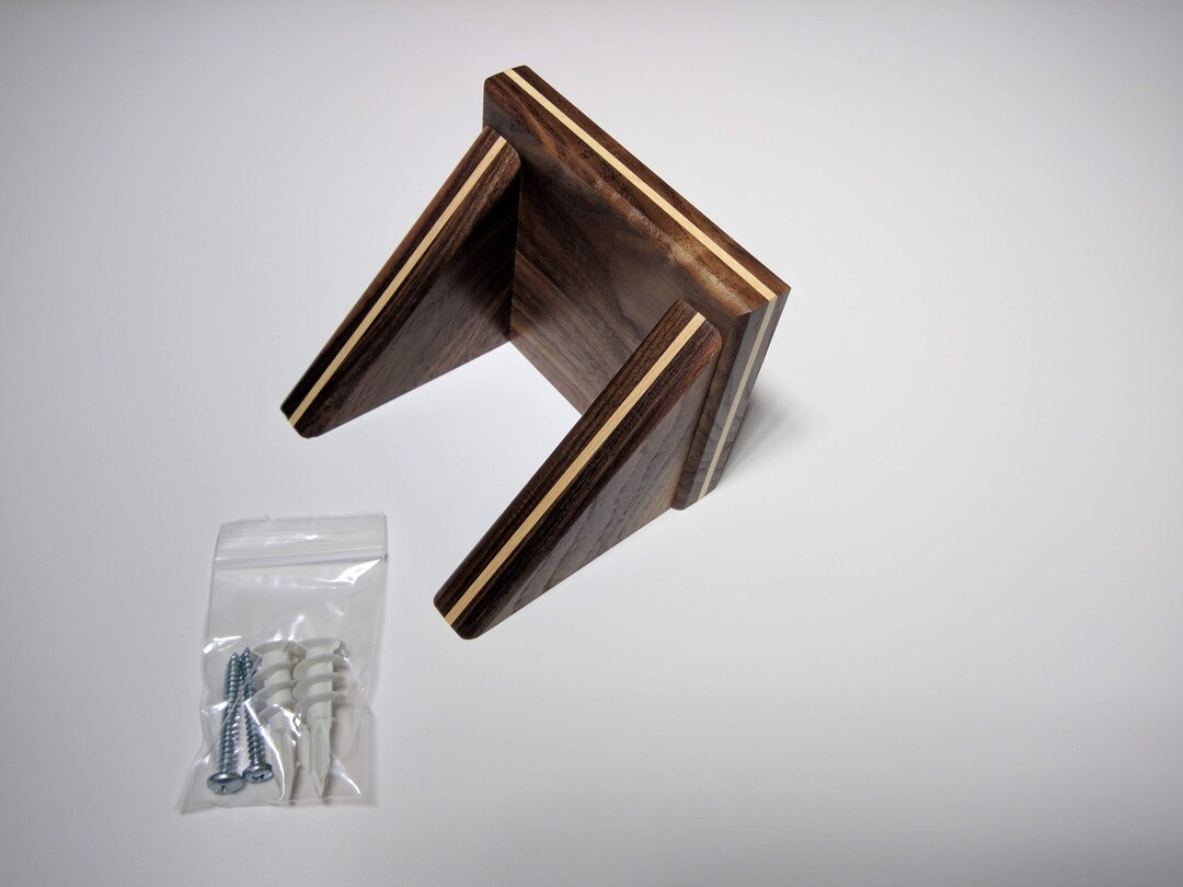 Walnut Shelf With Maple Inlay, Small Display Stand (4.75 Inch) - Etsy