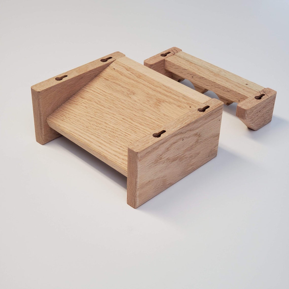 Fishing Rod Rack Unfinished Red Oak Wall Mount Pole Holder | Etsy