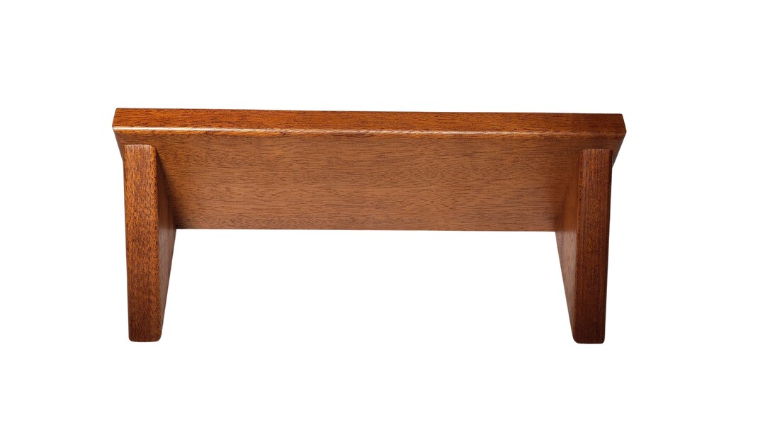 Solid Mahogany Shelf, 12 Inch Wall Mount Minimalist, Shaker Style ...