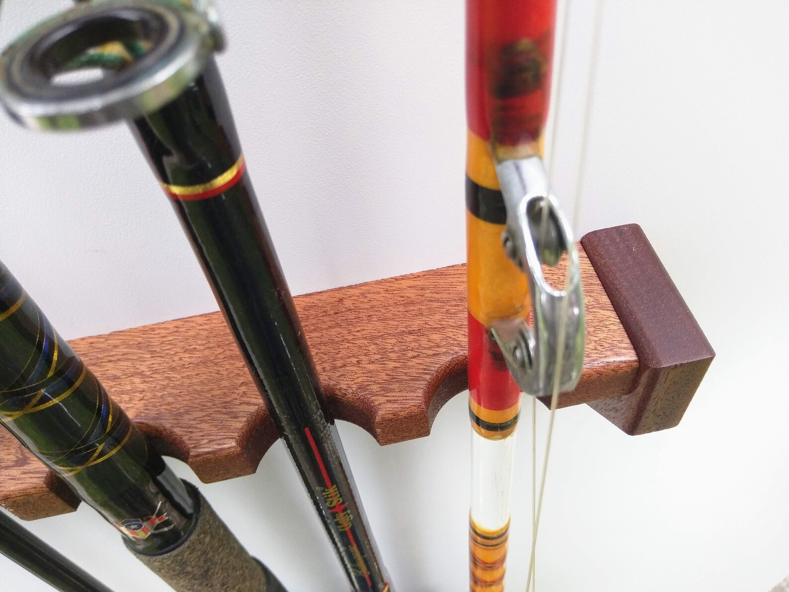 12 Inch Rod Rack Fishing Pole Holder Easy Wall Mount Gift - Etsy