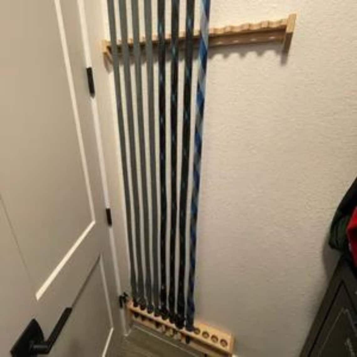 Fishing Rod Rack Custom Size Unfinished Solid Wood Pole - Etsy