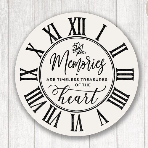 The Way We Spend Our Time Clock Face SVG Cut File and - Etsy