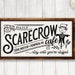 Scarecrow Cafe Sign SVG Cut File. Great for Halloween Sign and Modern ...