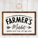 Farmer's Market Sign SVG Cut File for Rustic Home Decor - Etsy