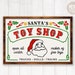 Santa's Toy Shop Sign Digital SVG. A Christmas SVG With Santa Claus ...