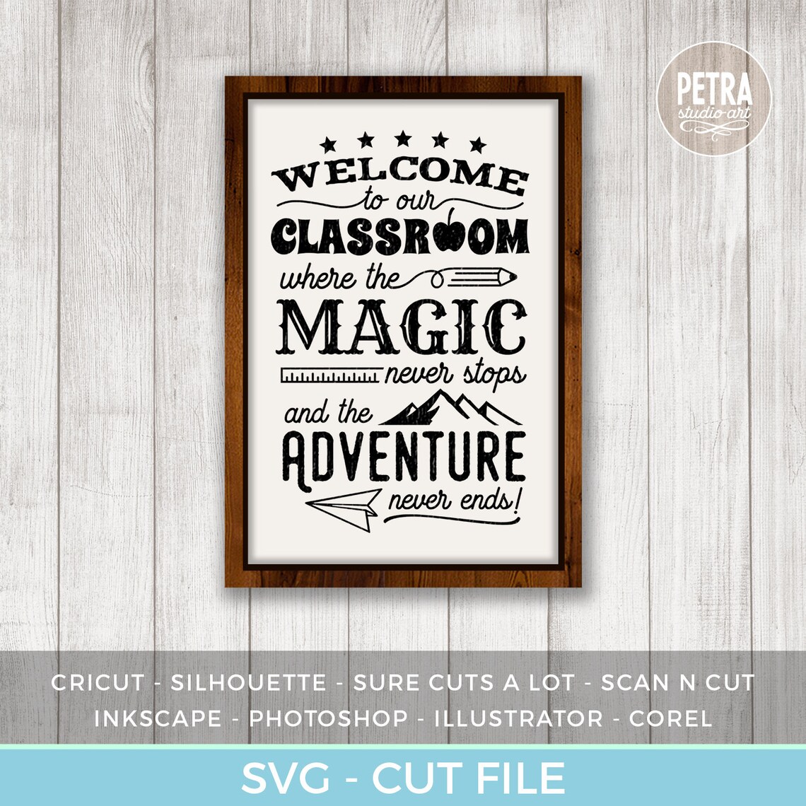Welcome to Our Classroom SVG. School SVG With Where the Magic Never ...