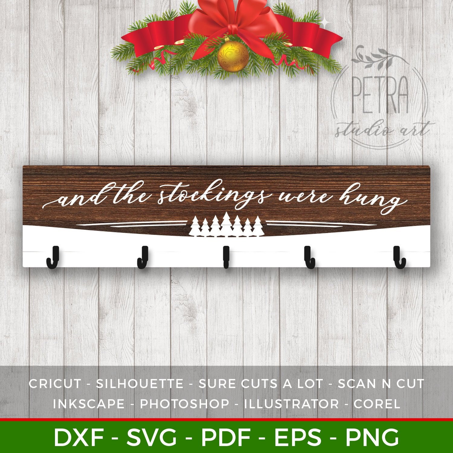 And the Stockings Were Hung Svg Cut File for Rustic Christmas - Etsy Canada