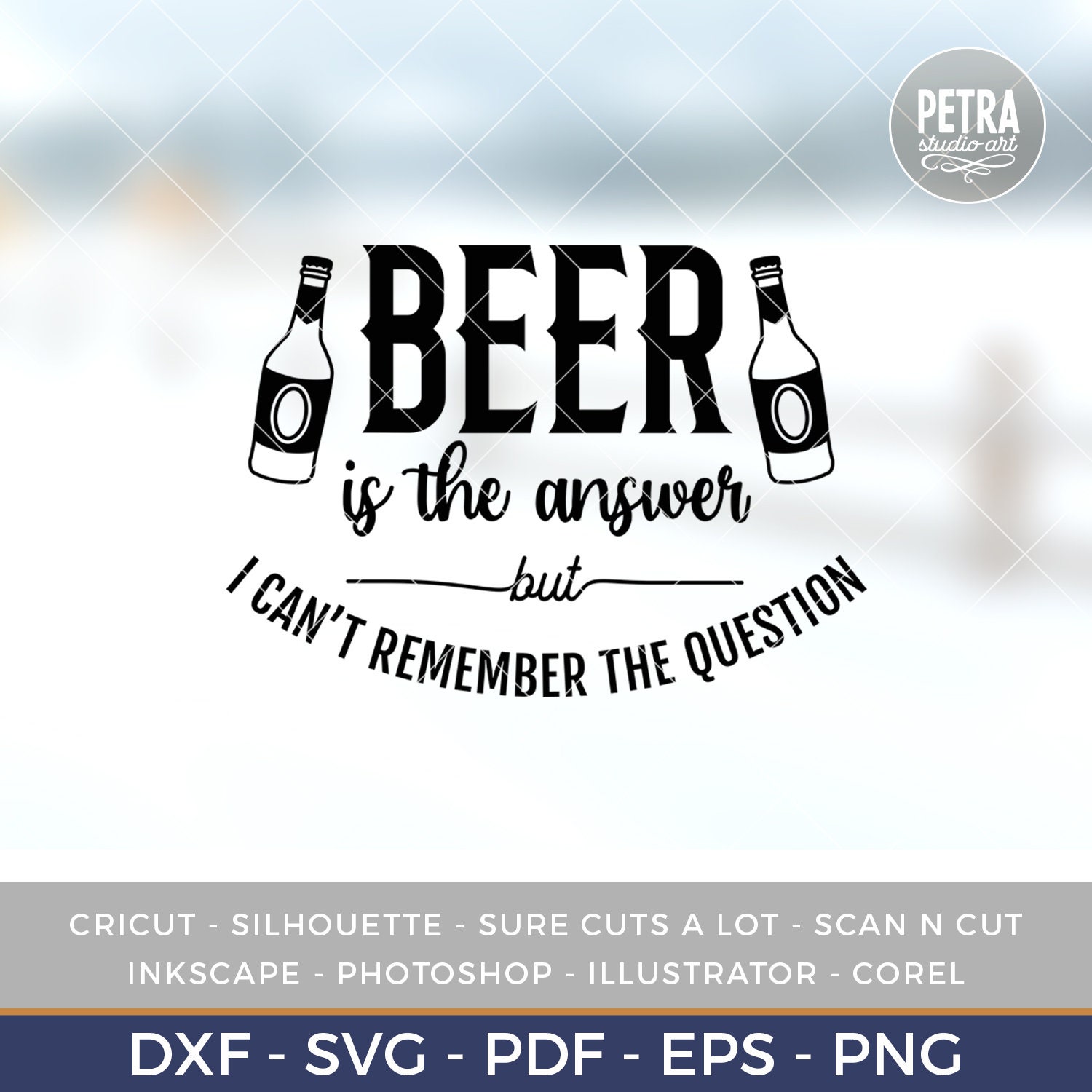 Beer is the Answer SVG Cut File. for Father's Day Gift. - Etsy
