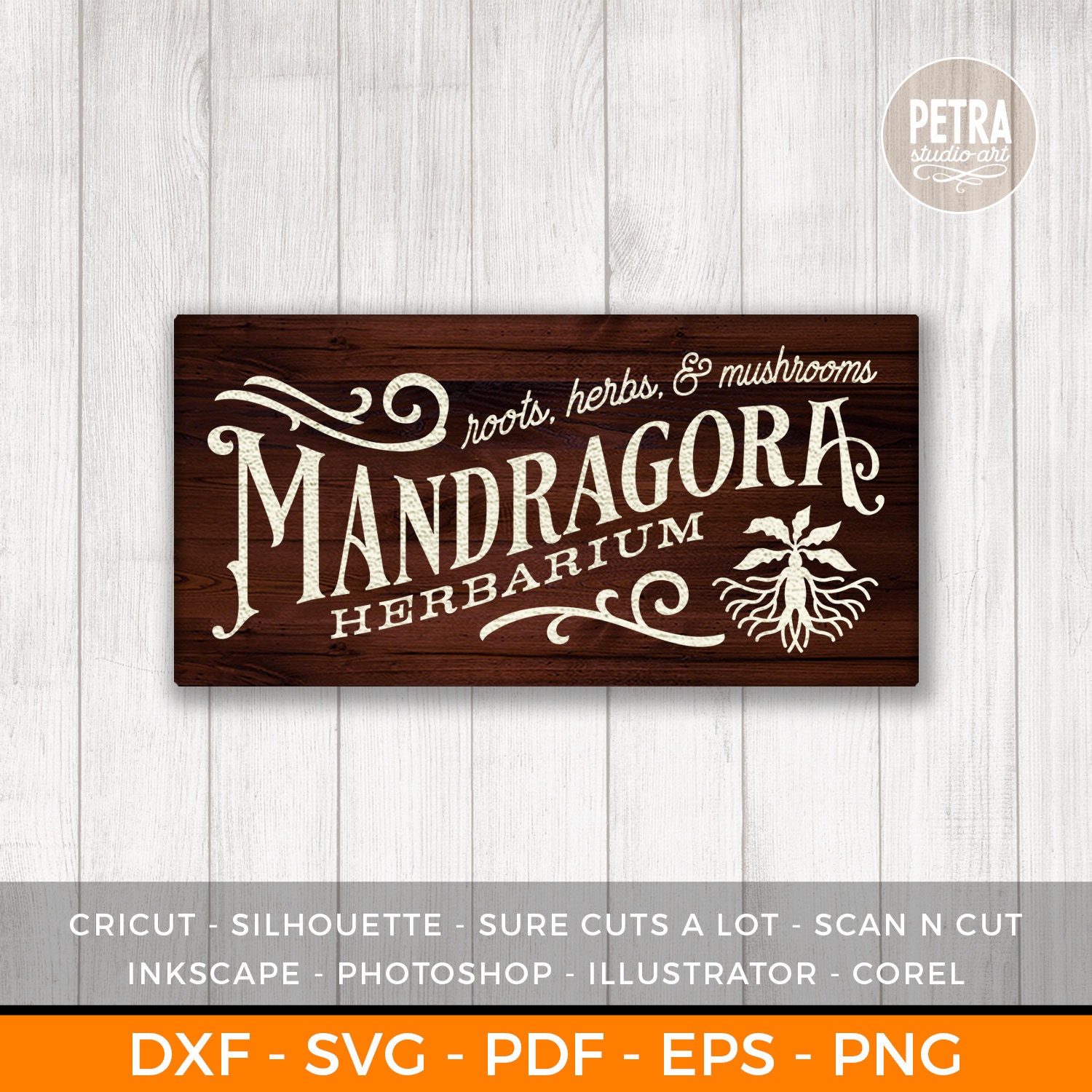 Halloween SVG. Mandragora Herbarium Shop Sign SVG Cut File. Great for ...