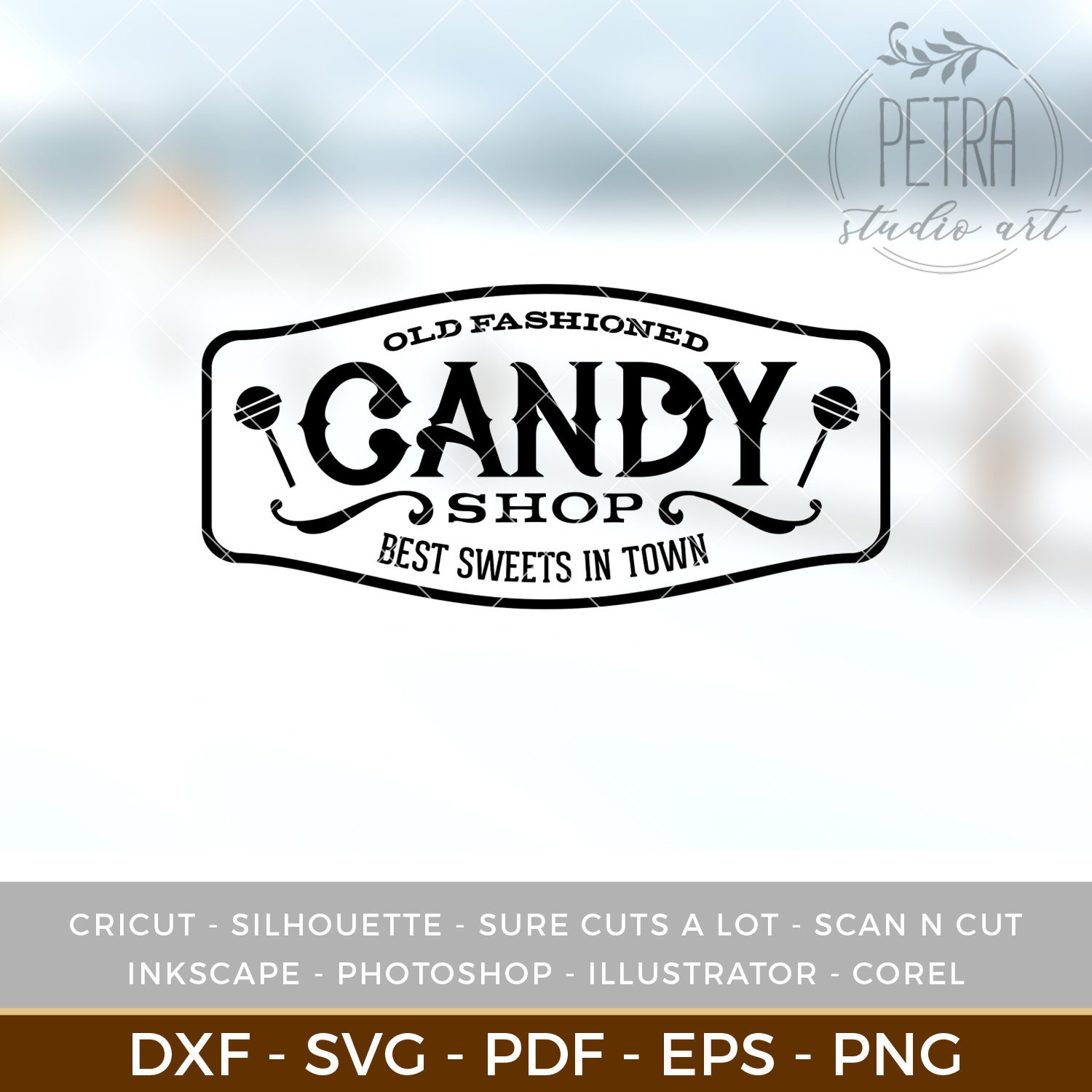Old Fashioned Candy Shop Sign SVG Cut File for Vintage Decor - Etsy Canada