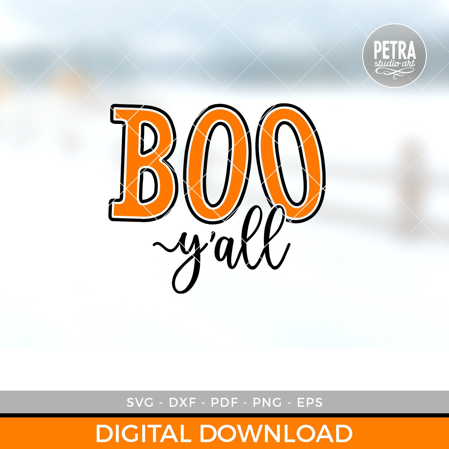 Boo Y'all SVG Cut File. A Halloween SVG. Great for | Etsy