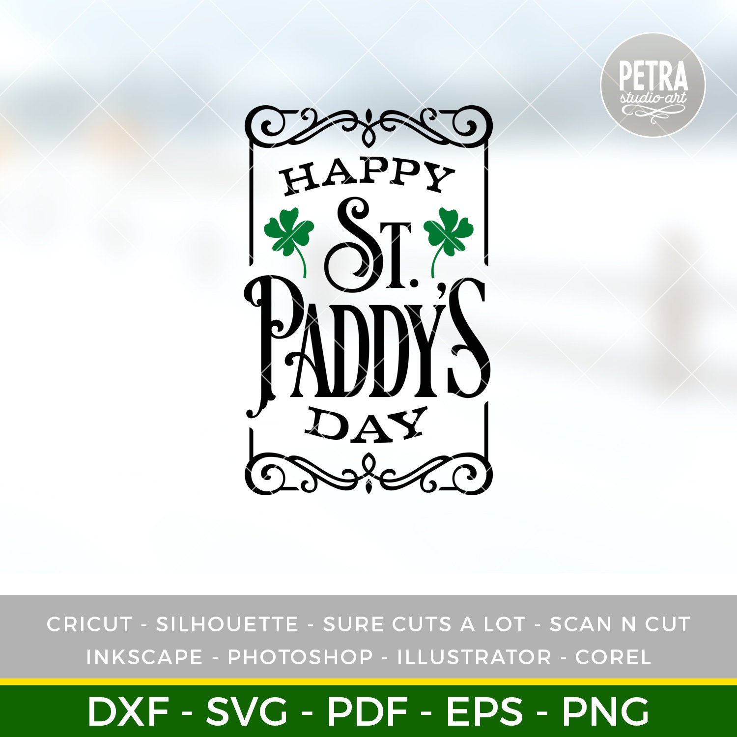 Happy St Paddy's Day SVG Cut File for St Patrick's Day - Etsy
