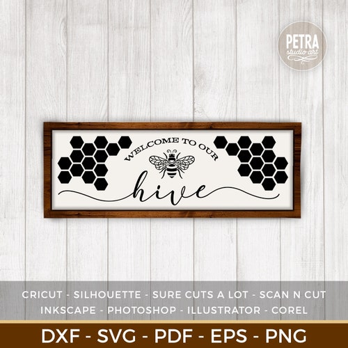 Welcome to Our Hive SVG Cut File for Rustic Home and Modern - Etsy