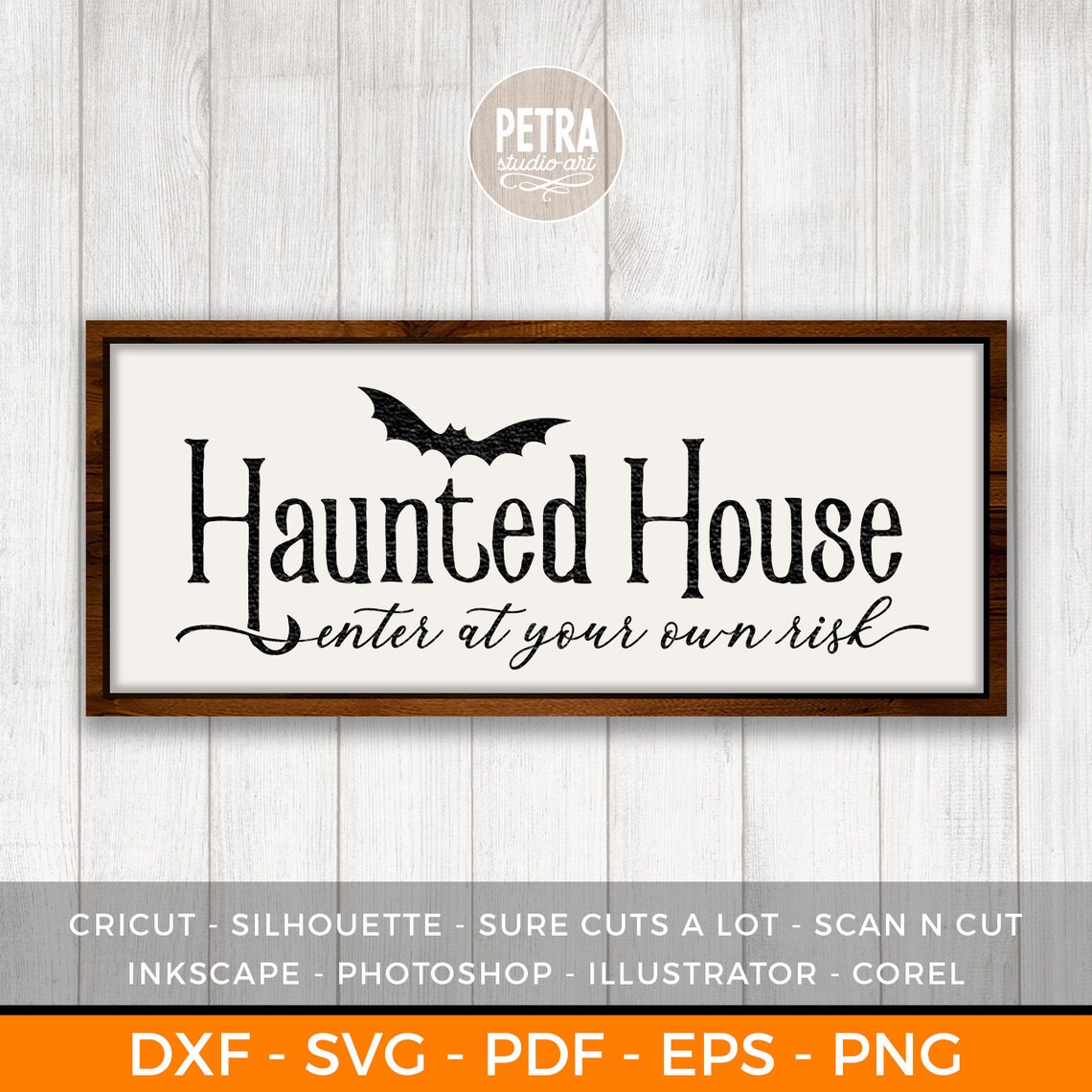 Halloween svg Haunted House Printables halloween sign | Etsy