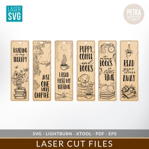 42 Designs of Bookmark Laser Ready SVG Cut Files Bundle. Laser Ready ...