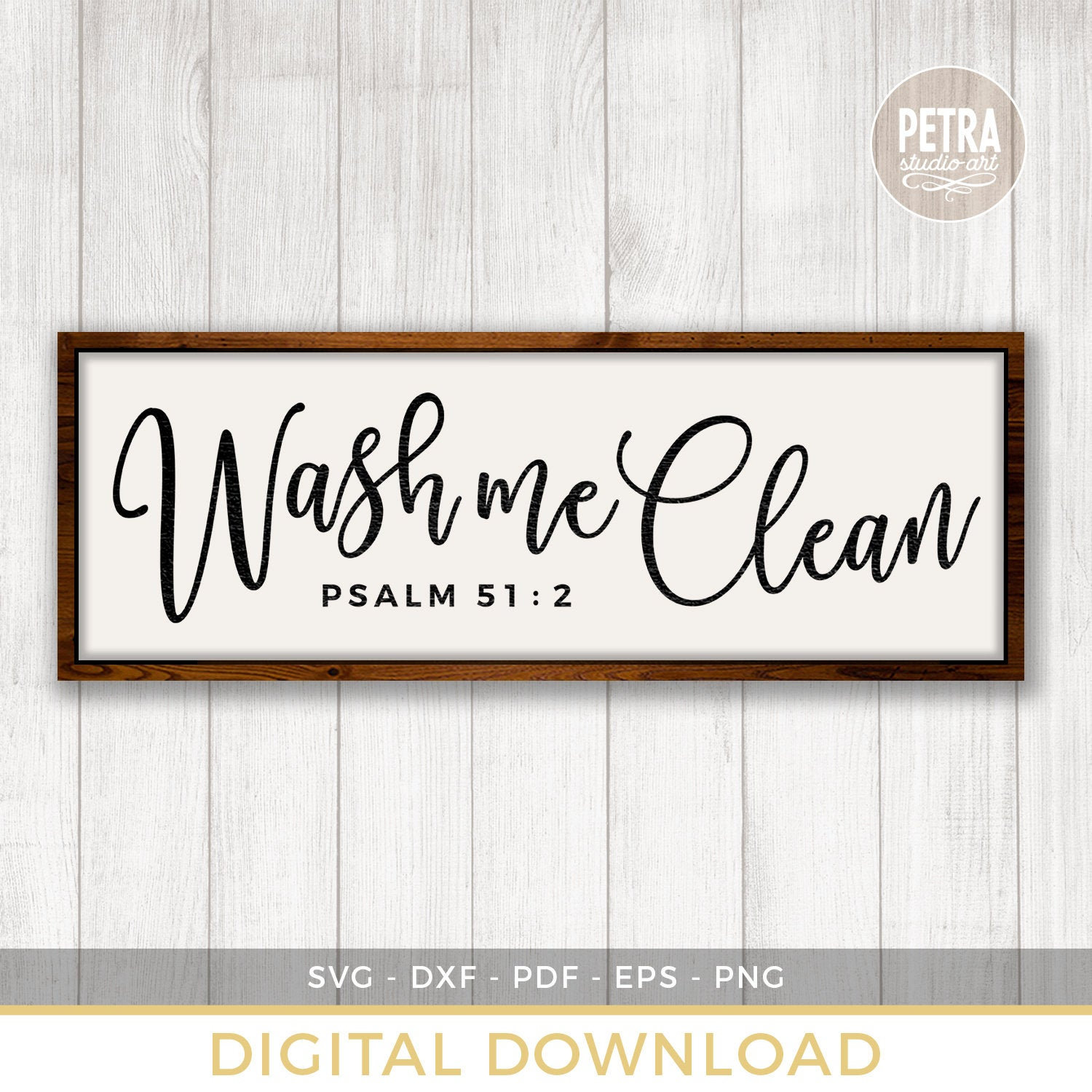 Wash Me Clean A Faith Bible Quote SVG Cut File. Great for - Etsy