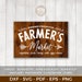 Farmer's Market Sign SVG Cut File for Rustic Home Decor - Etsy