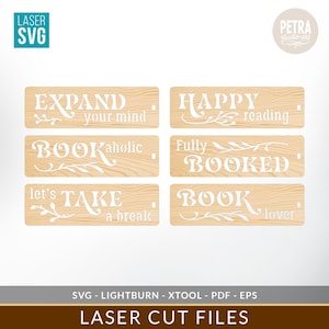 42 Designs of Bookmark Laser Ready SVG Cut Files Bundle. Laser Ready ...