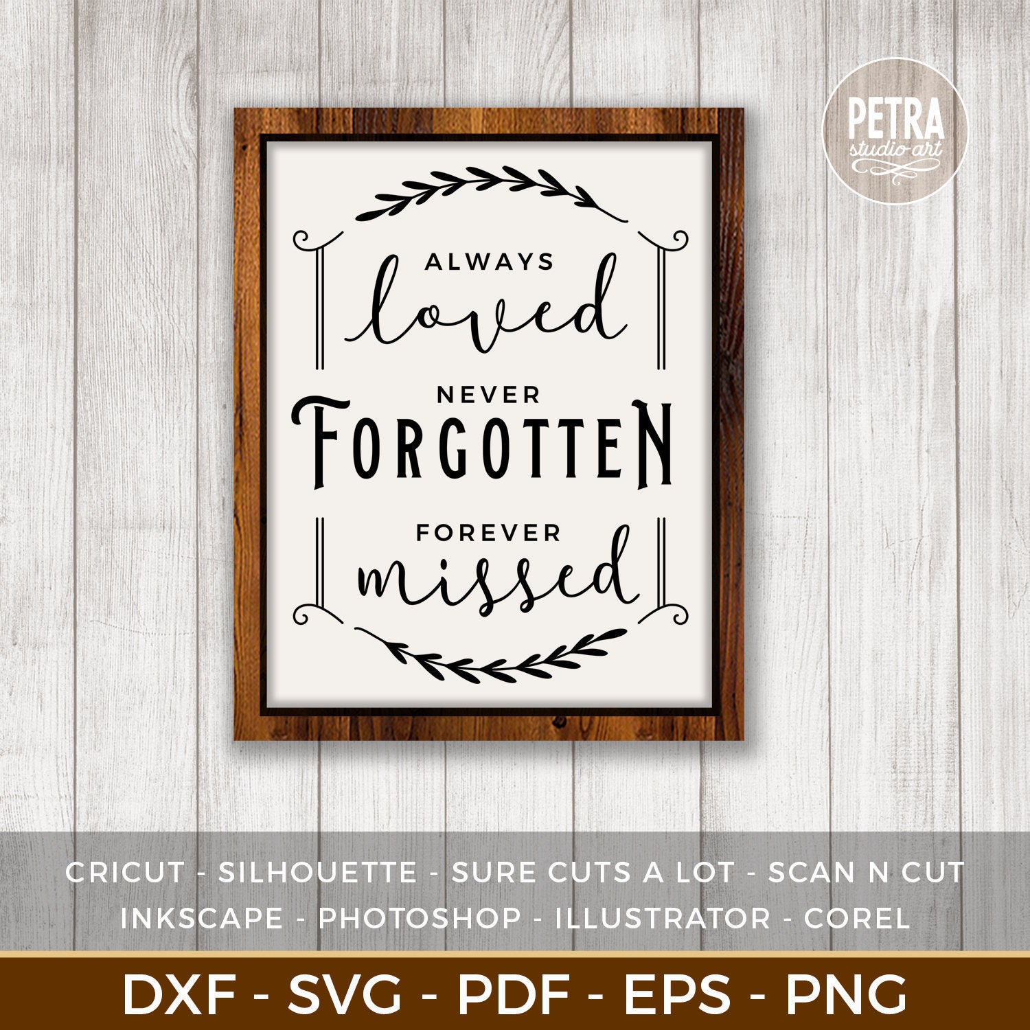 Always Loved Never Forgotten Forever Missed. in Loving - Etsy UK