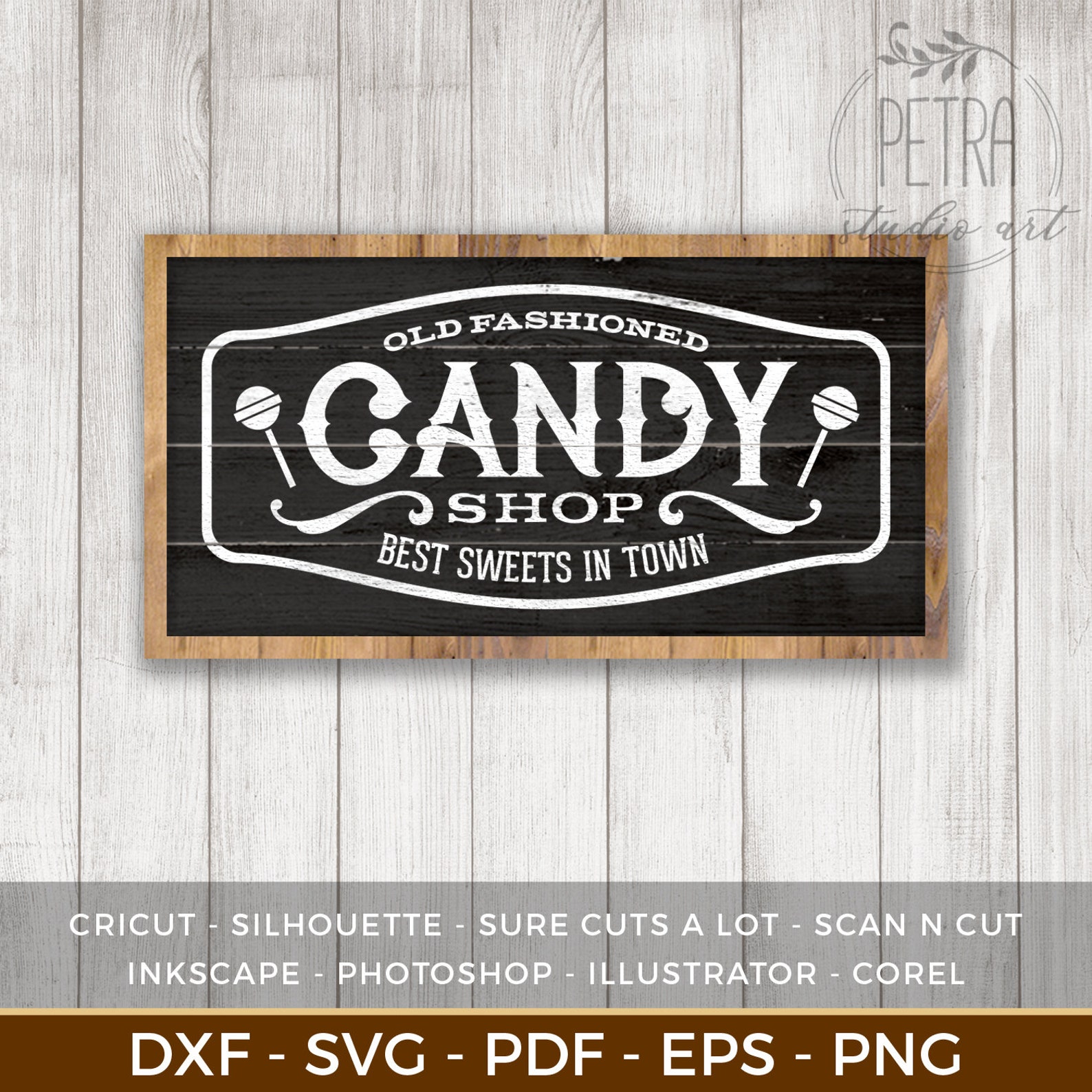 Old Fashioned Candy Shop Sign SVG Cut File for Vintage Decor - Etsy Canada