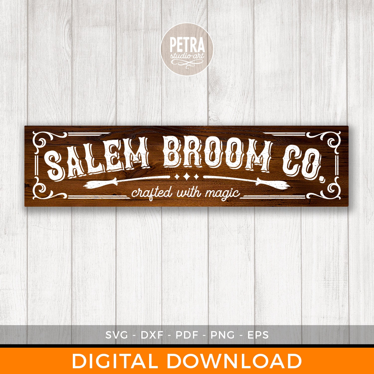 Salem Broom Co Sign SVG. A Halloween SVG Cut File. Great for Halloween ...