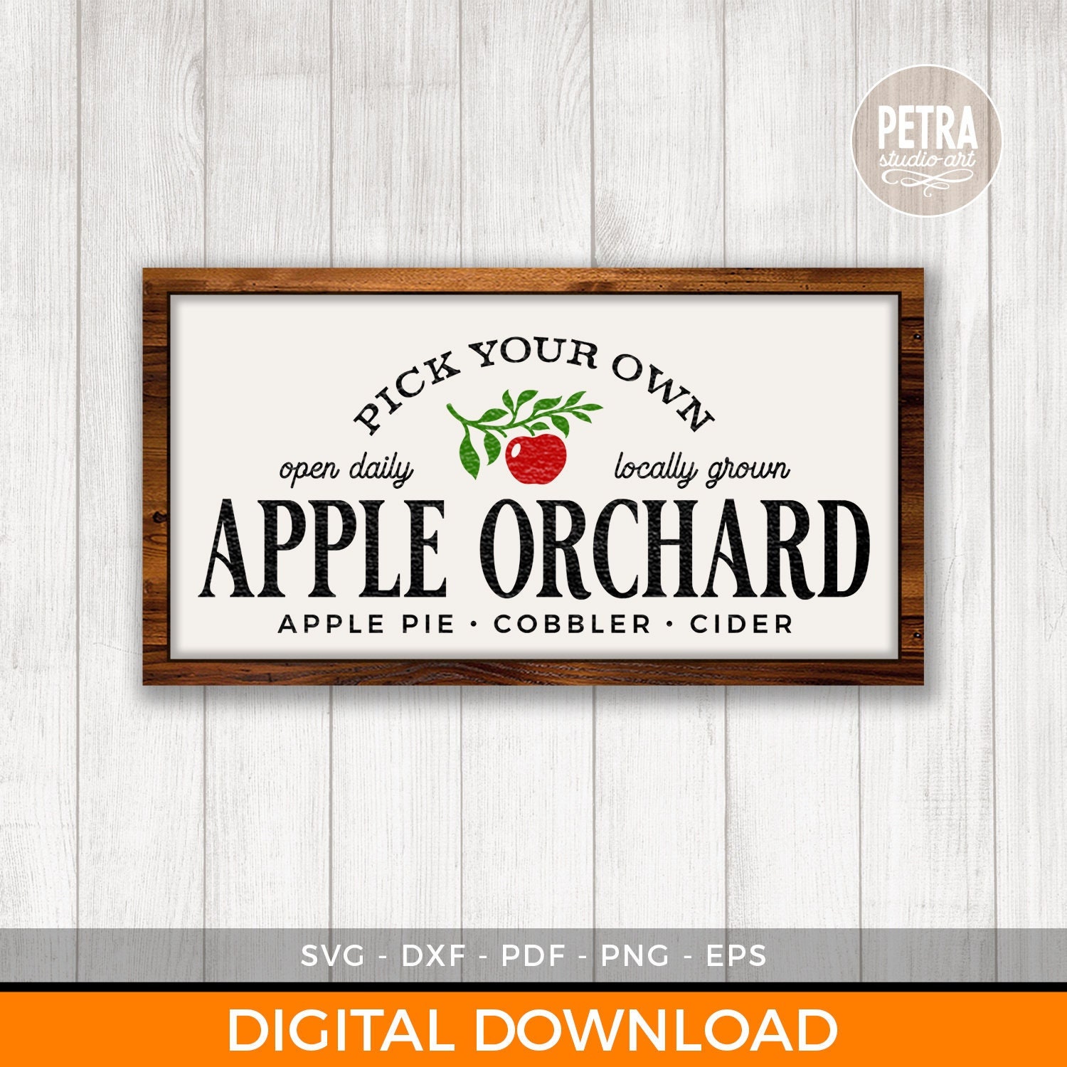 Pick Your Own Apple Orchard. A Fall SVG Cut File. Great for - Etsy
