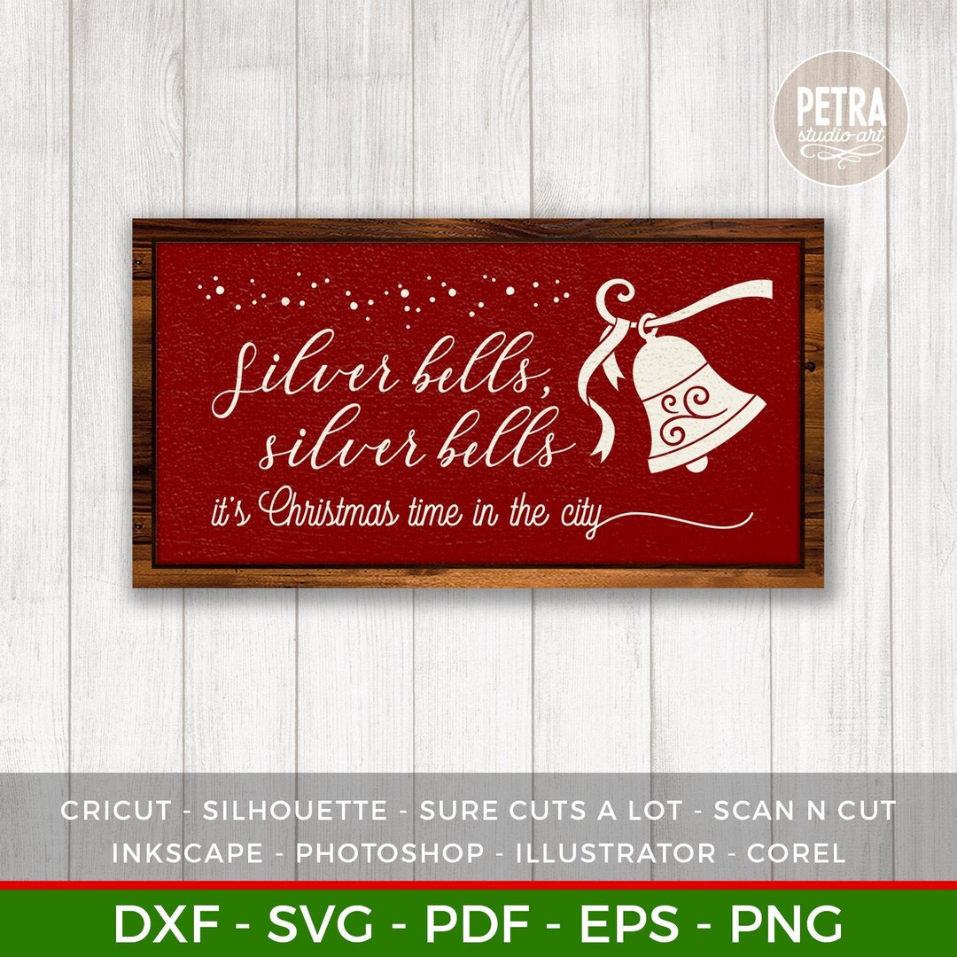 Christmas SVG. Silver Bells SVG Cut File. Great for Crafting Christmas ...