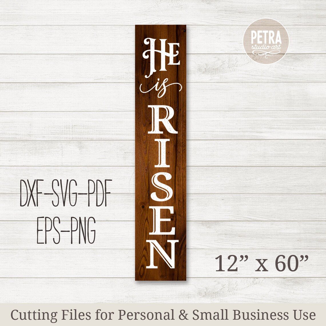 He is Risen Vertical Sign SVG Cut File. Easter SVG for Easter - Etsy