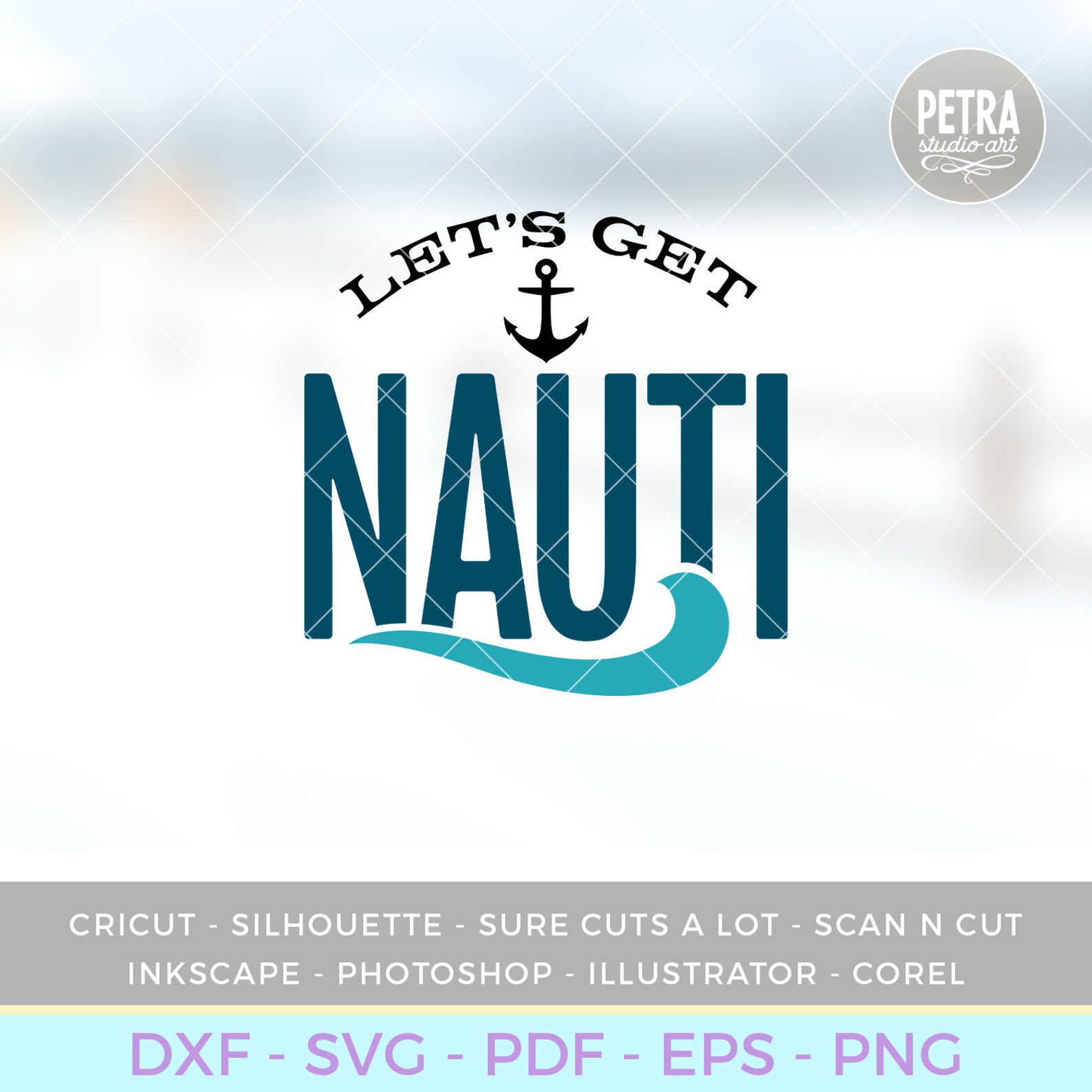 Let's Get Nauti SVG Cut File. Great for Cruise Shirt for - Etsy