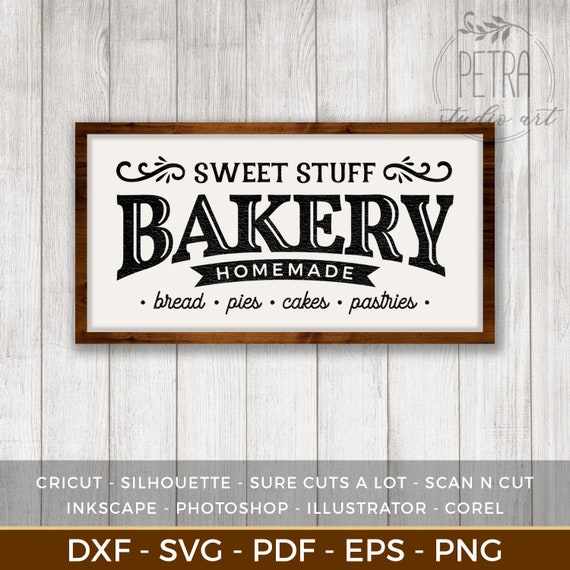 Bakeshop Svg Kitchen Svg Bakery Shop Svg Patisserie Svg Kitchen Sign ...
