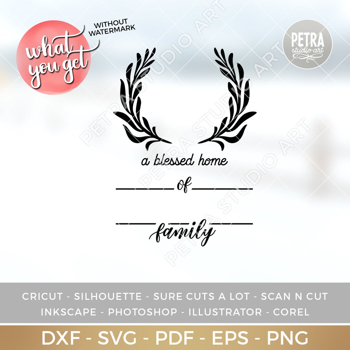 Family Last Name Letter With Spring Leaf Wreath SVG for Modern - Etsy ...