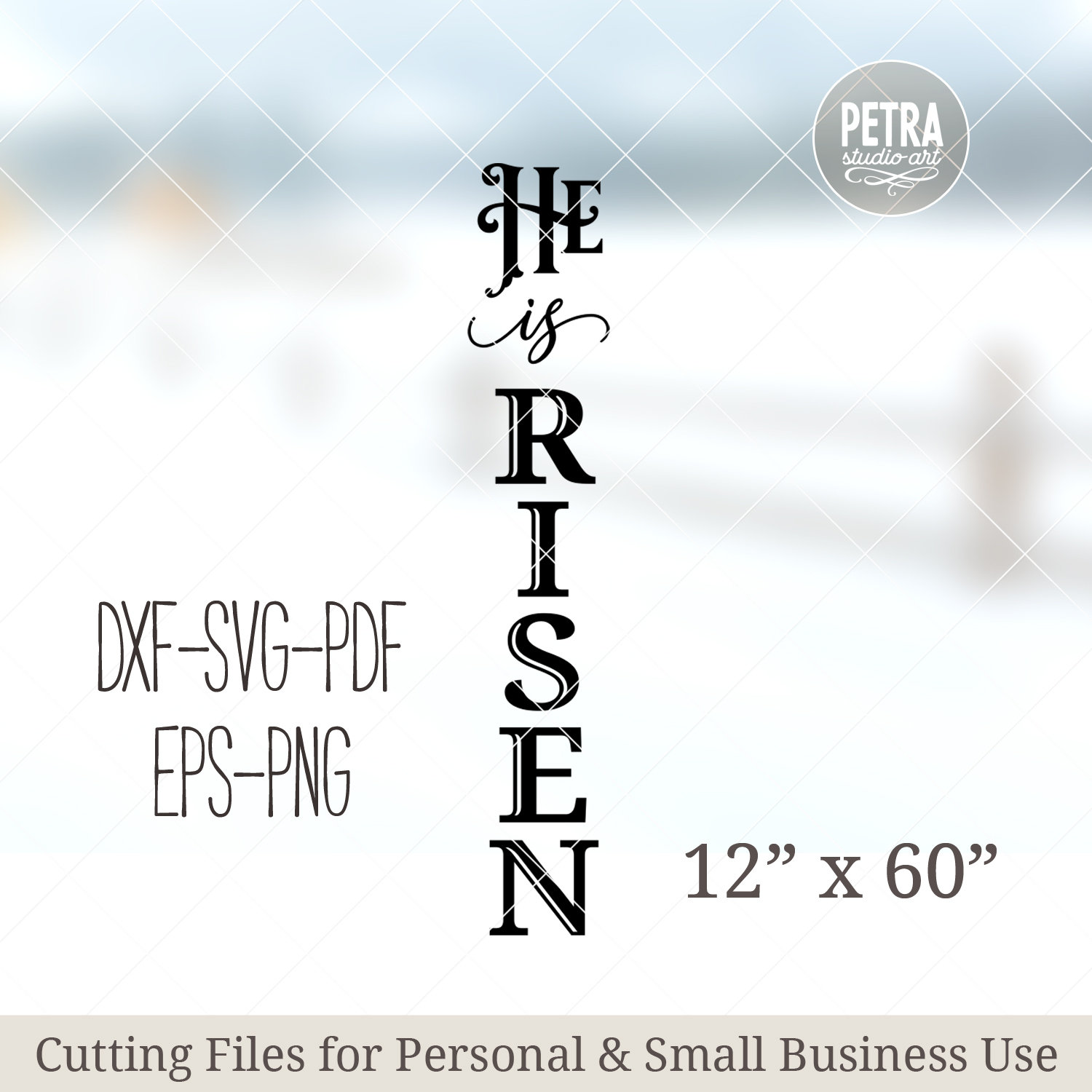 He is Risen Vertical Sign SVG Cut File. Easter SVG for Easter | Etsy