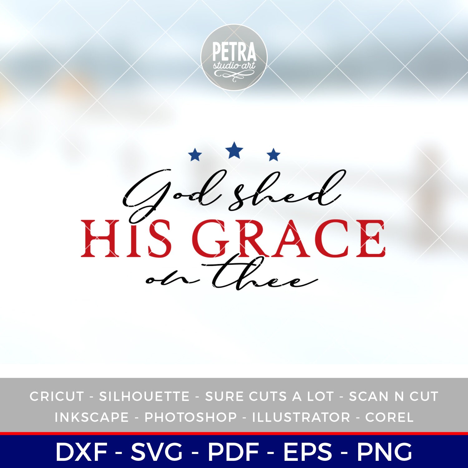 God Shed His Grace on Thee SVG Cut File. Fourth of July SVG - Etsy