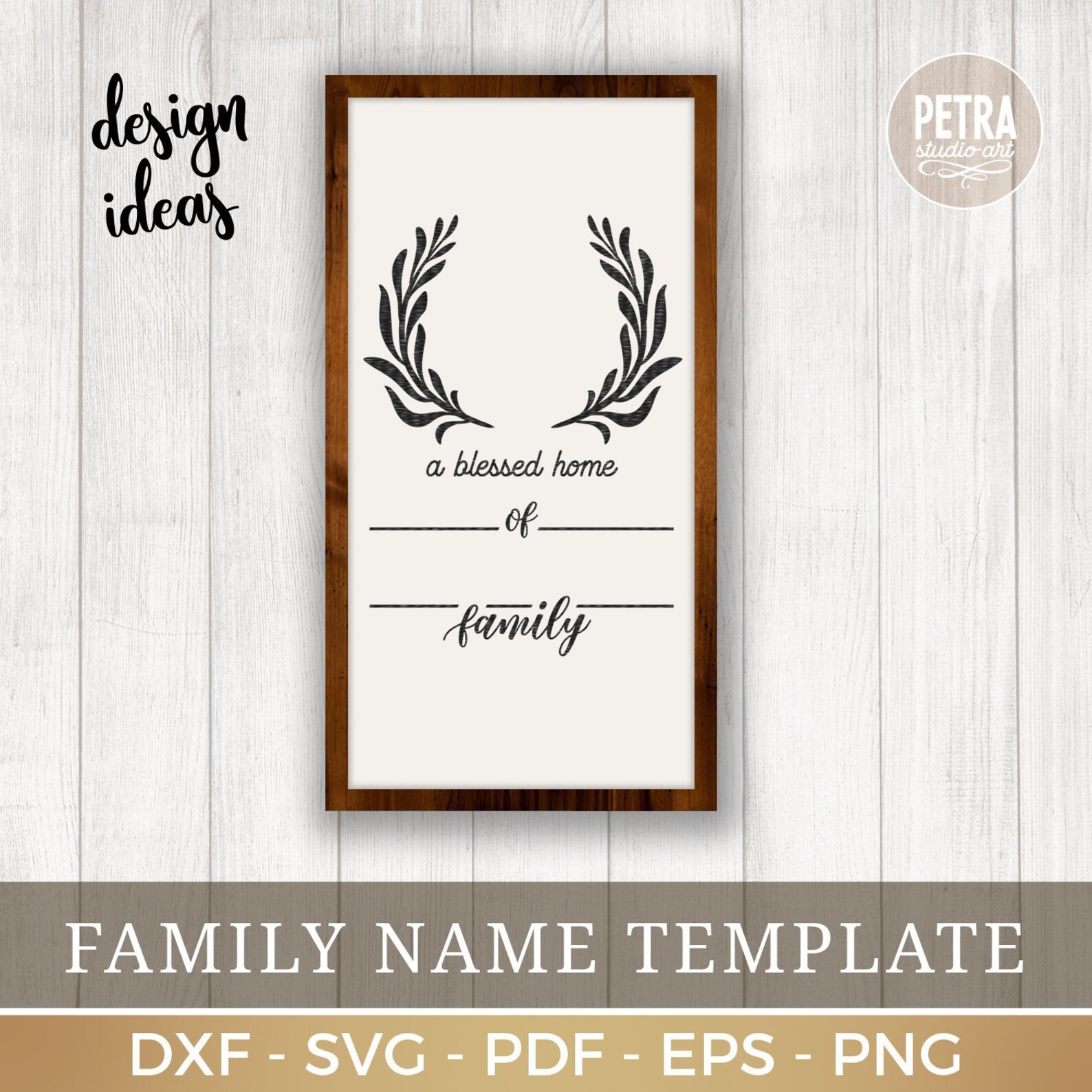 Family Last Name Letter With Spring Leaf Wreath SVG for Modern - Etsy ...