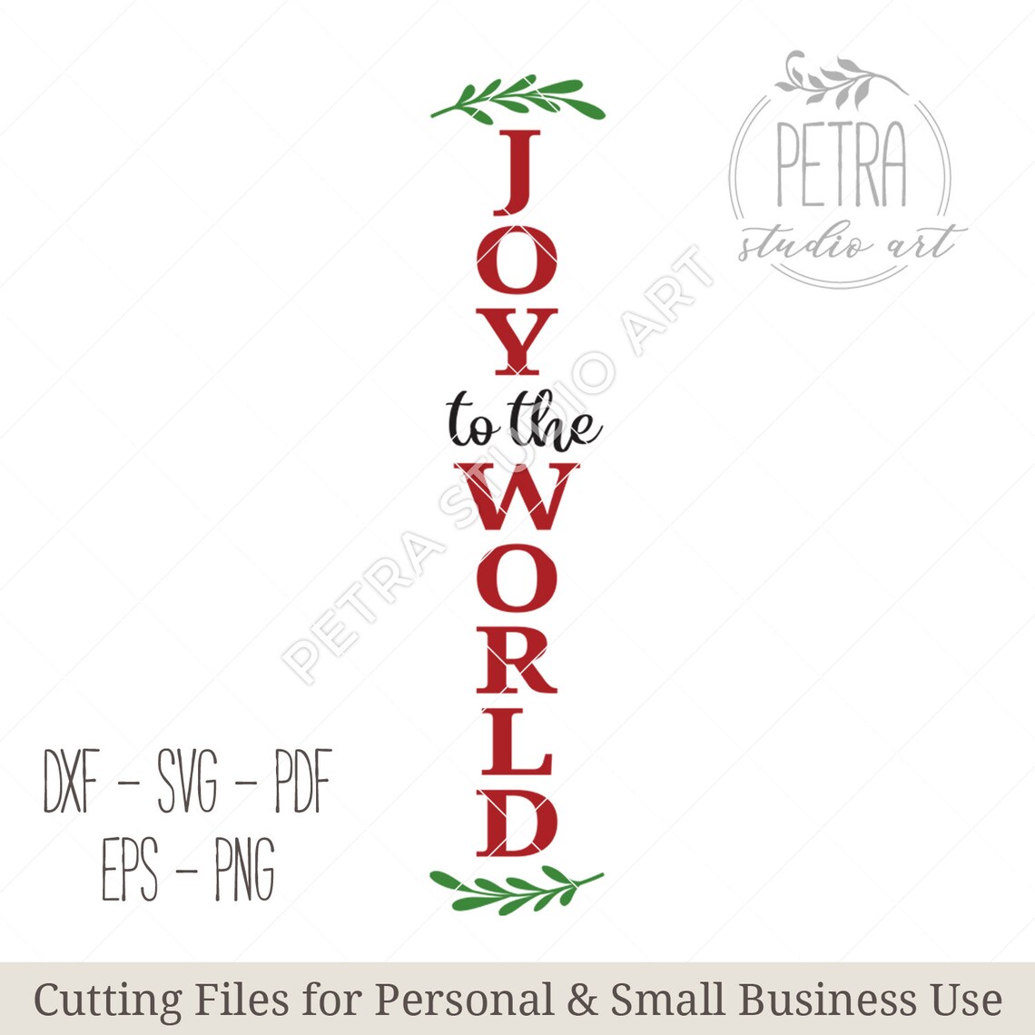 Joy to the World Tall Sign SVG Cut File. Vertical, Farmhouse Rustic ...