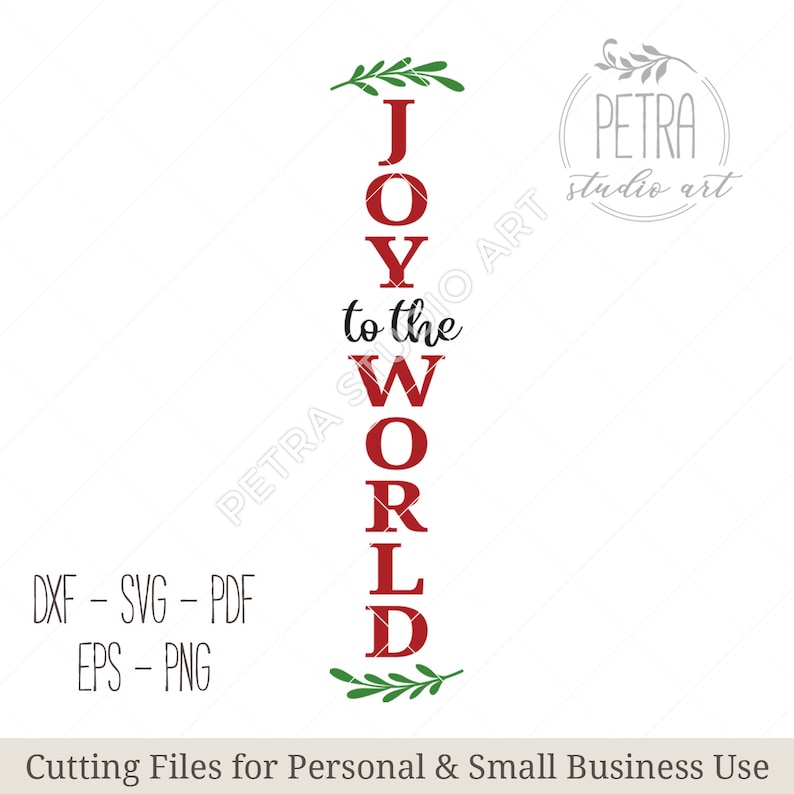 Joy to the World Tall Sign SVG Cut File. Vertical Farmhouse - Etsy