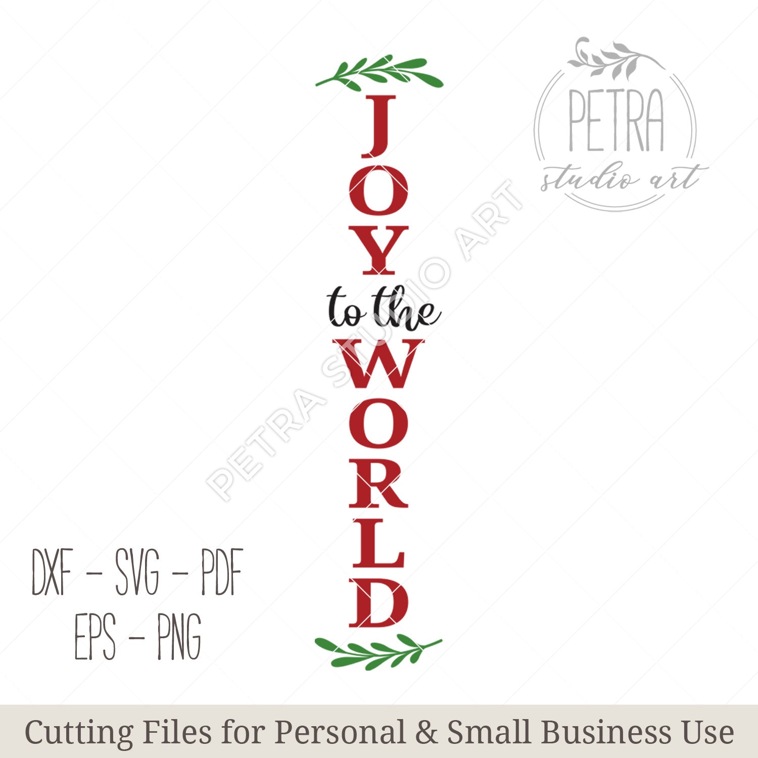Joy to the World Tall Sign SVG Cut File. Vertical, Farmhouse Rustic ...