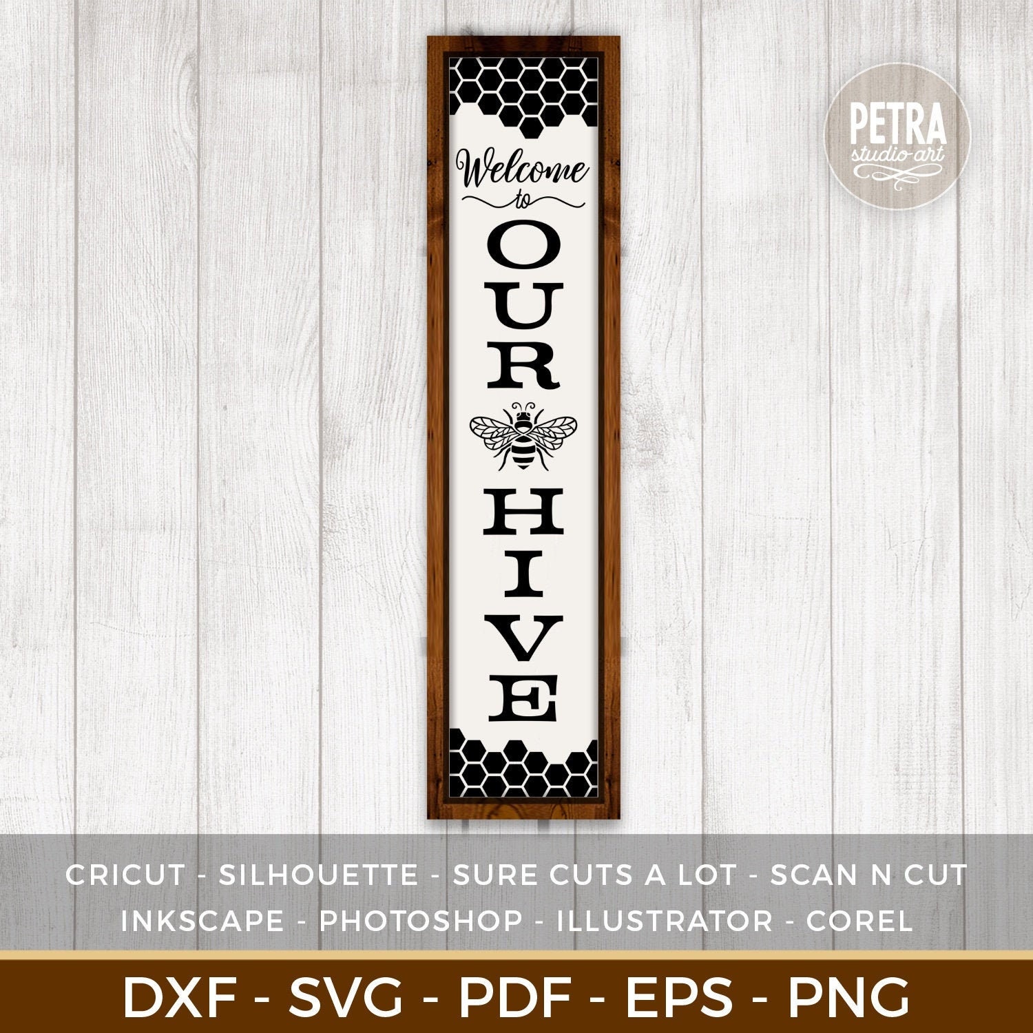 Welcome to Our Hive Vertical SVG Cut File for Rustic Home and Modern ...