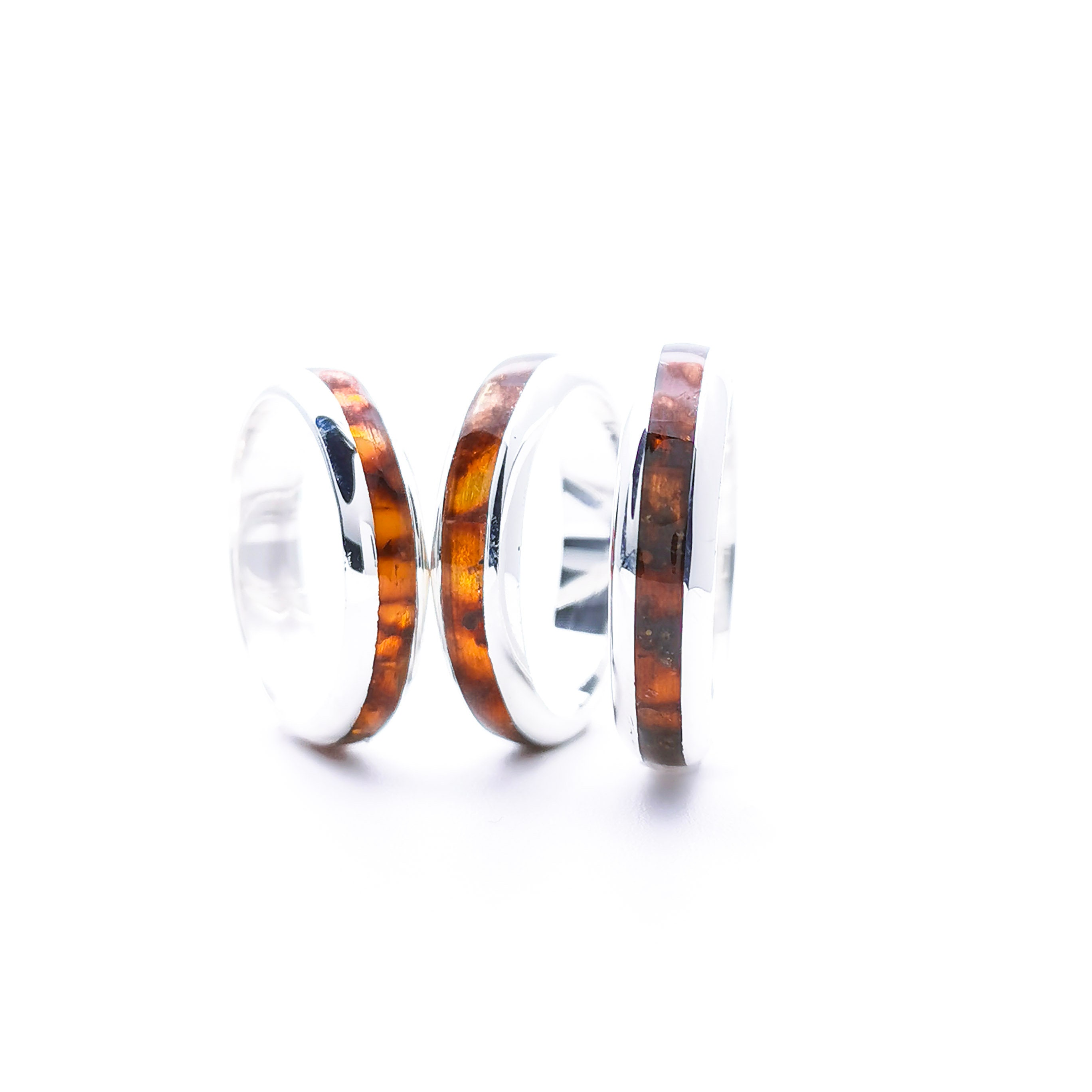 Band Ring, Thumb Ring, Gift for Her, Amber Ring, Wedding Ring, Sterling ...