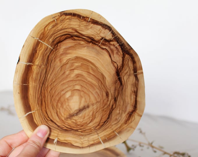 Olive Wood Plate, Rustic Plate, Gift Idea, Olive Wood Carving, Handmade ...