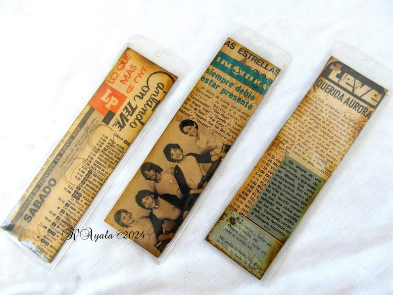 Vintage Magazine Handmade Bookmarks, Puerto Rico - Etsy