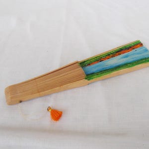 Flamboyán, Hand Painted Spanish Hand Fan, Puerto Rico - Etsy