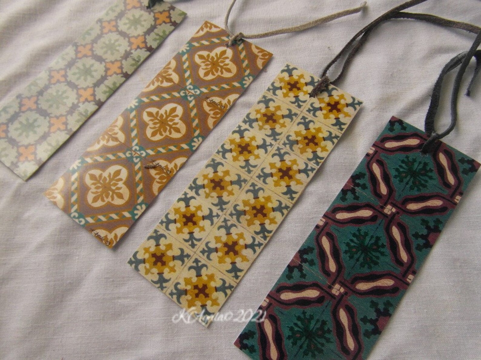 Losa Hidraulica/losa Criolla (cement Tiles), Bookmarks, Puerto Rico - Etsy