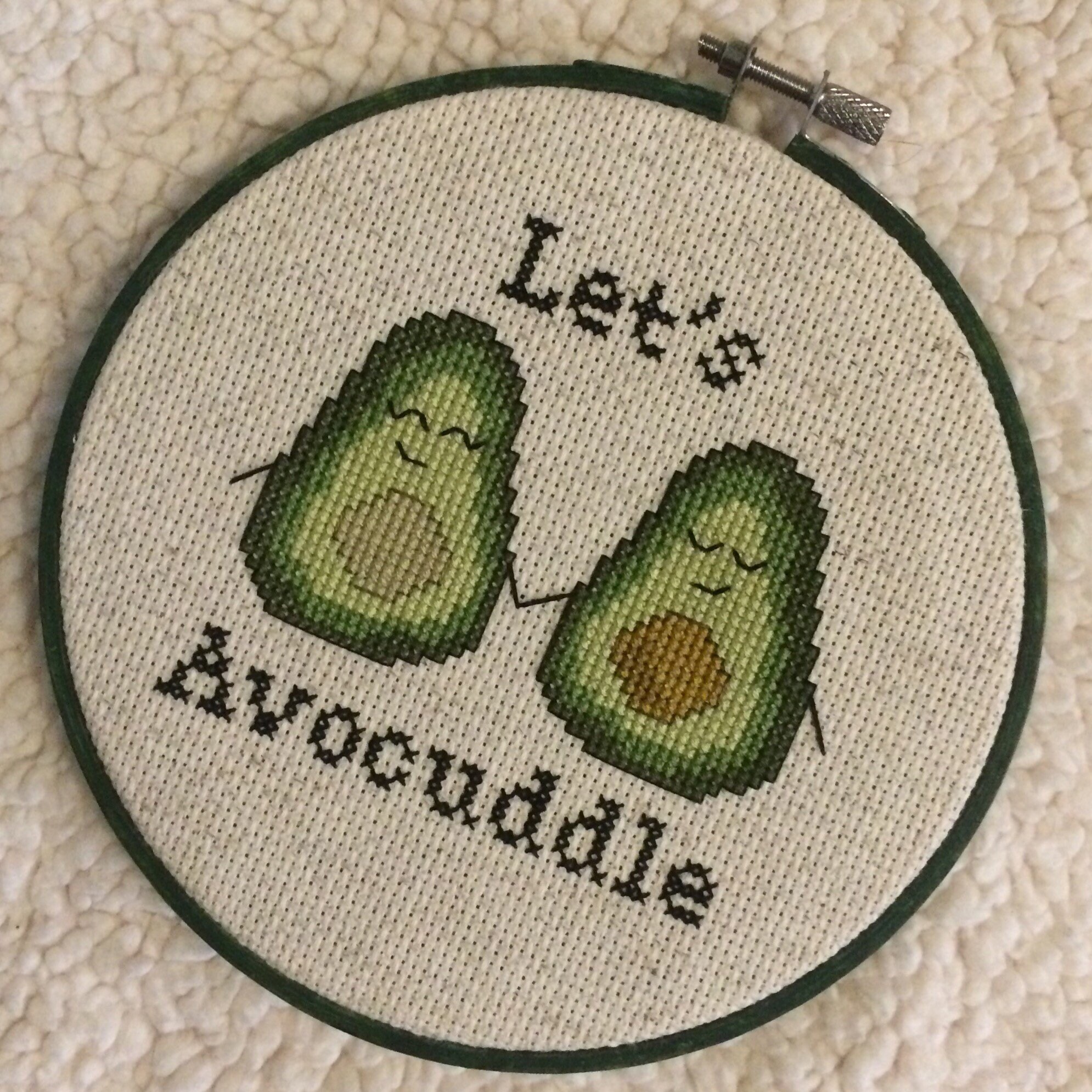 PDF Pattern Lets Avocuddle Cross Stitch Pattern Couple | Etsy