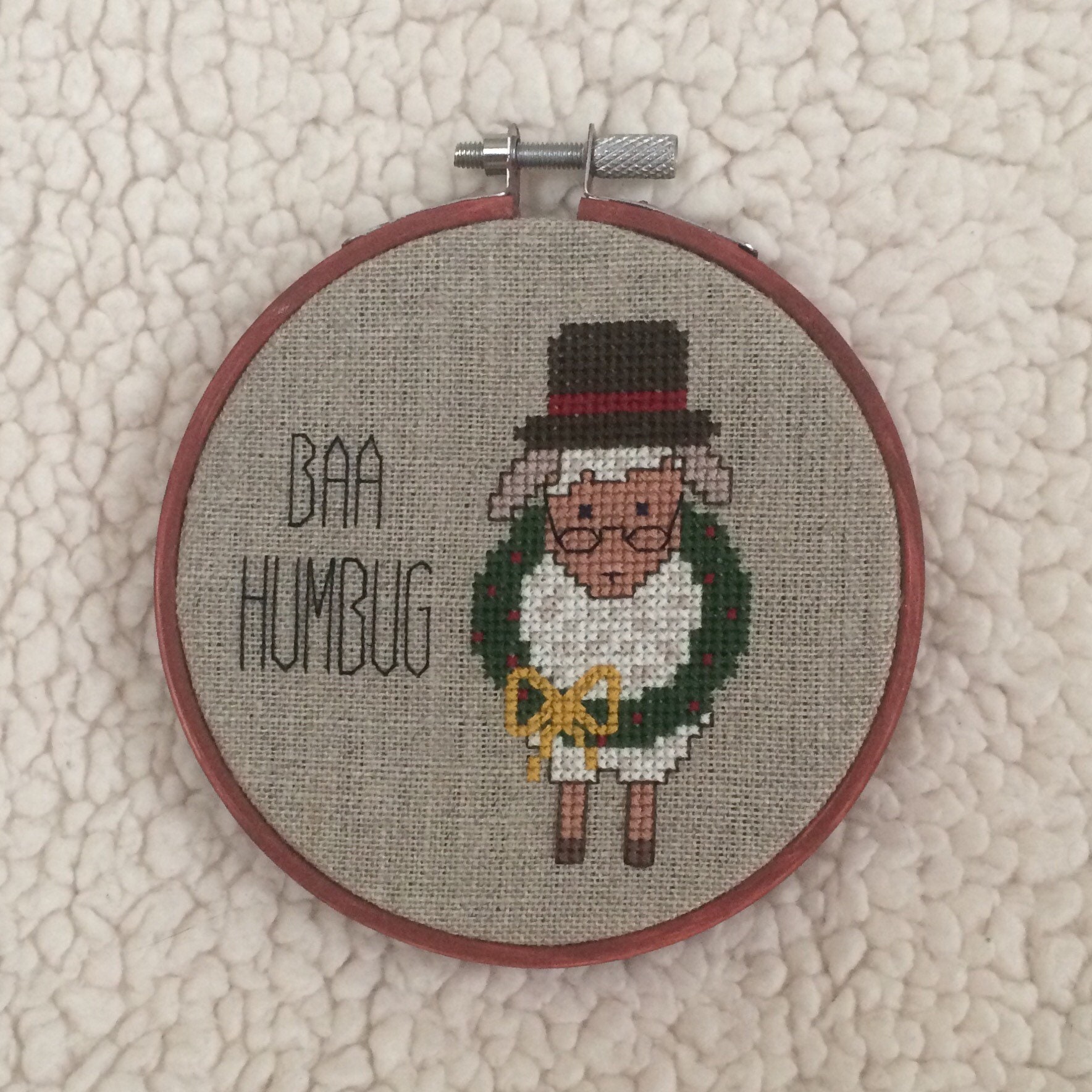 PDF Pattern - Baa Humbug - Sheep Scrooge - A Christmas Carol - Funny ...