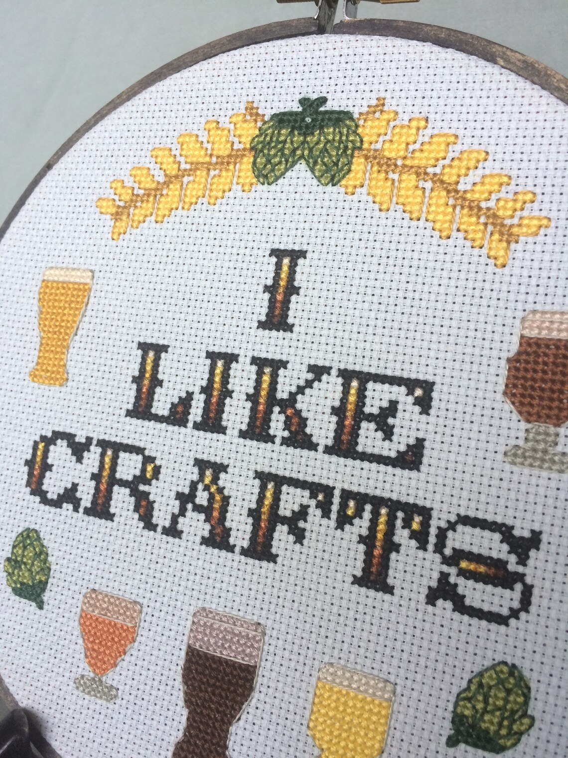 PDF Pattern I Like Crafts Beer Cross Stitch Pattern - Etsy