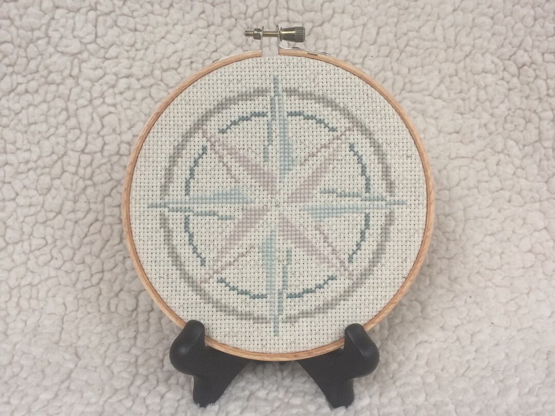 PDF Pattern - Compass Rose - Cross Stitch Pattern - Pretty Cross Stitch ...